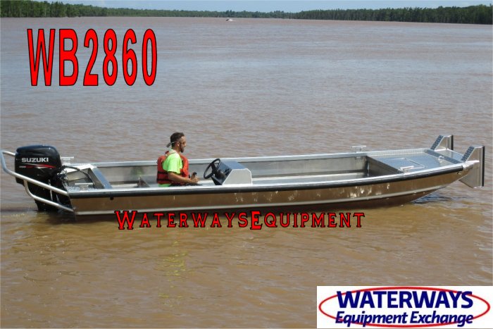 WB2860 - 20' x 5' ALUMINUM SIDE CONSOLE WORK BOAT