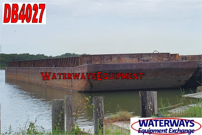 DB4027 - 195′ x 35′ x 9.5′ MATERIAL DECK BARGE - Waterways Equipment